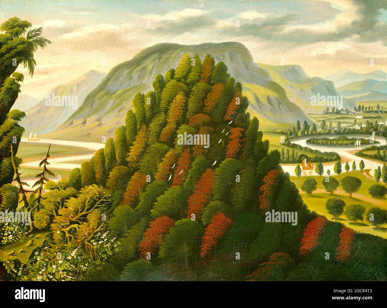 Thomas Chambers artwork entitled The Connecticut Valley from the mid ...