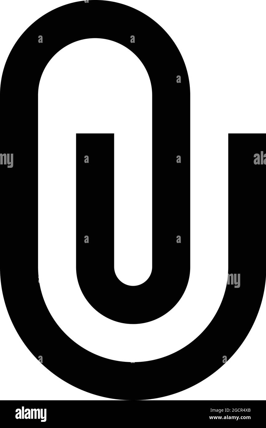 Attach file icon on the white background Stock Vector Image & Art - Alamy