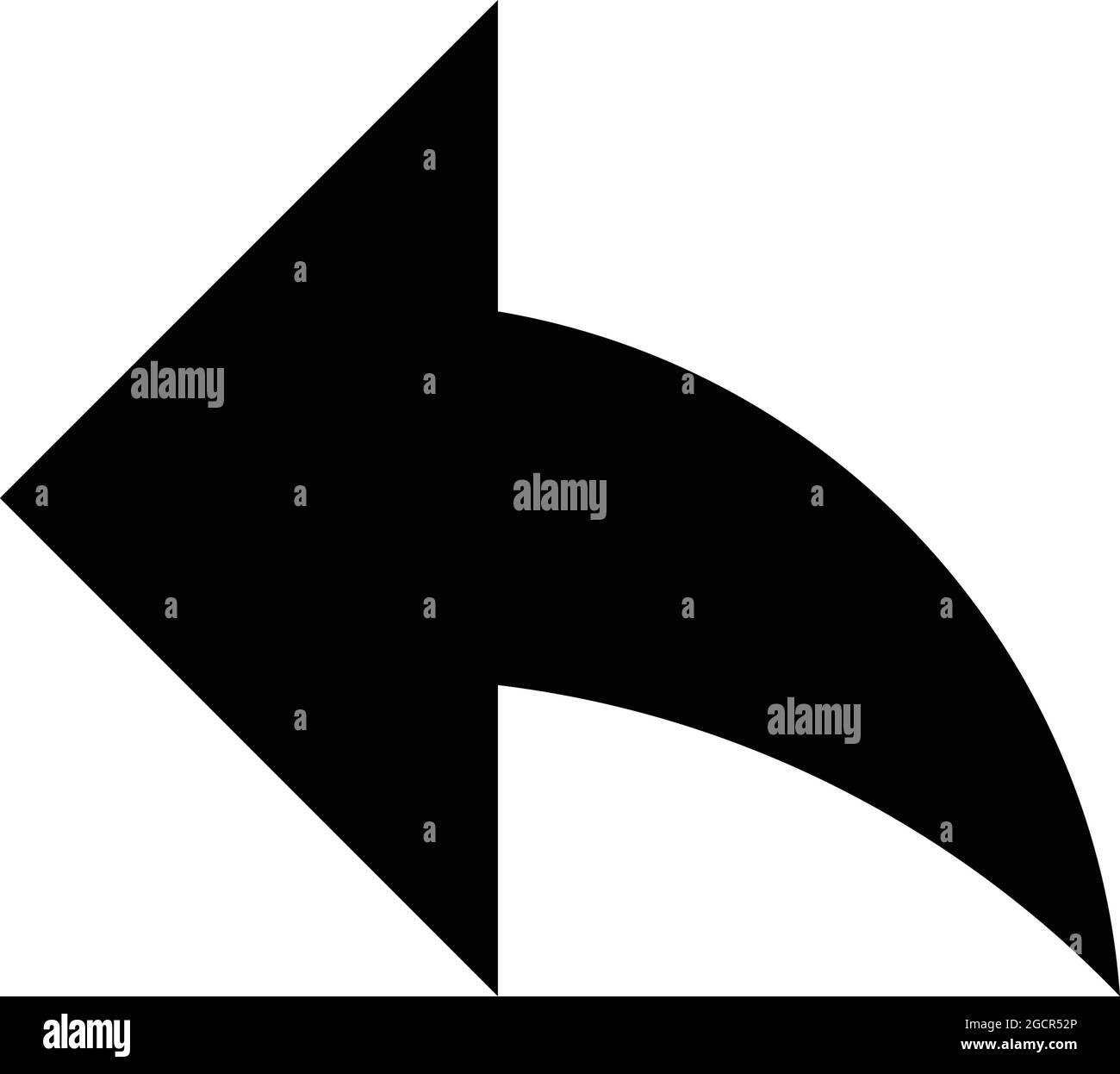 Undo icon on the white background Stock Vector Image & Art - Alamy