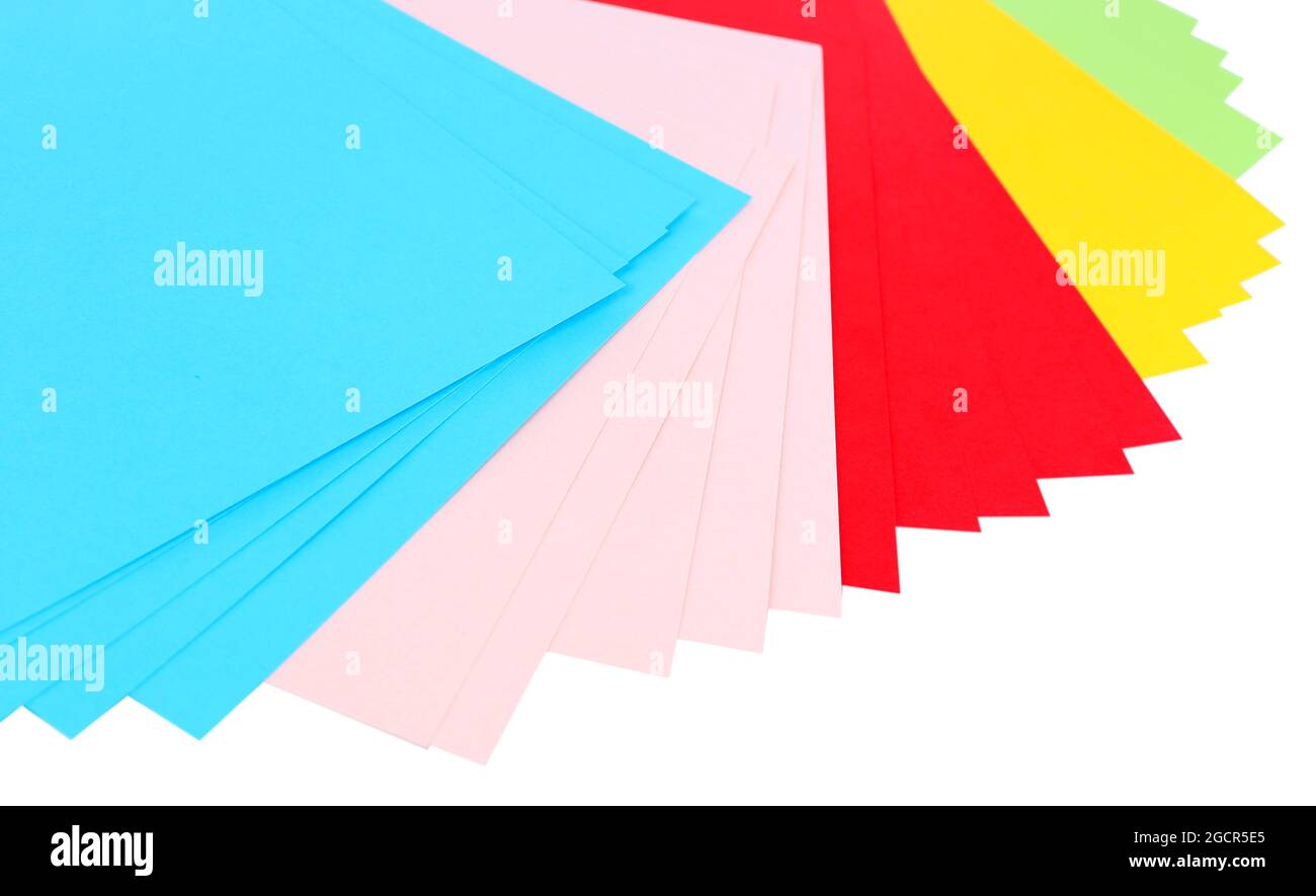 Colorful art paper close up Stock Photo - Alamy