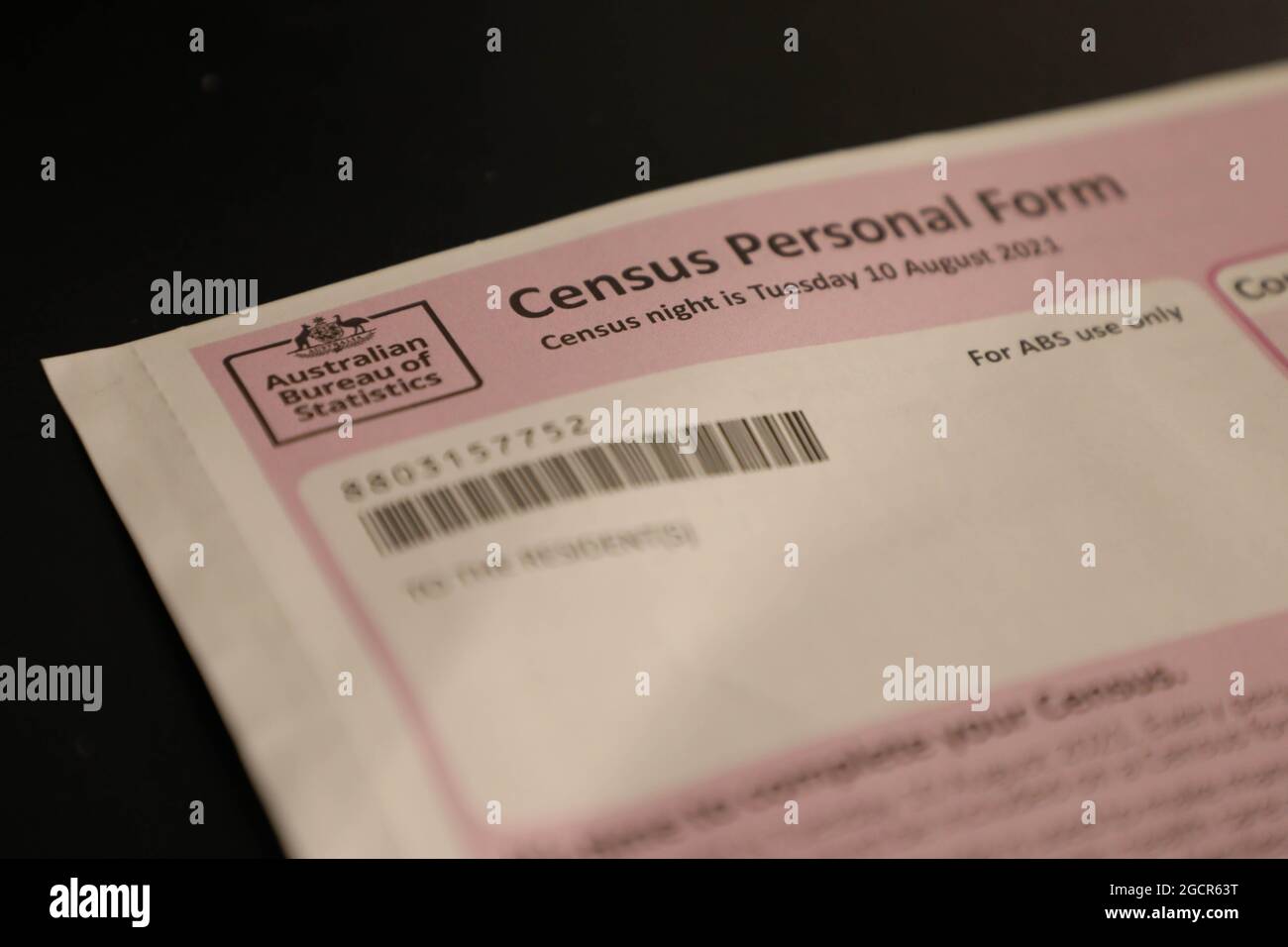 Sydney, Australia. 10th August 2021. The Australian census takes place ...