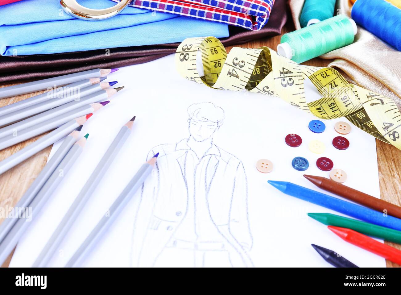 Fashion designer close up Stock Photo - Alamy