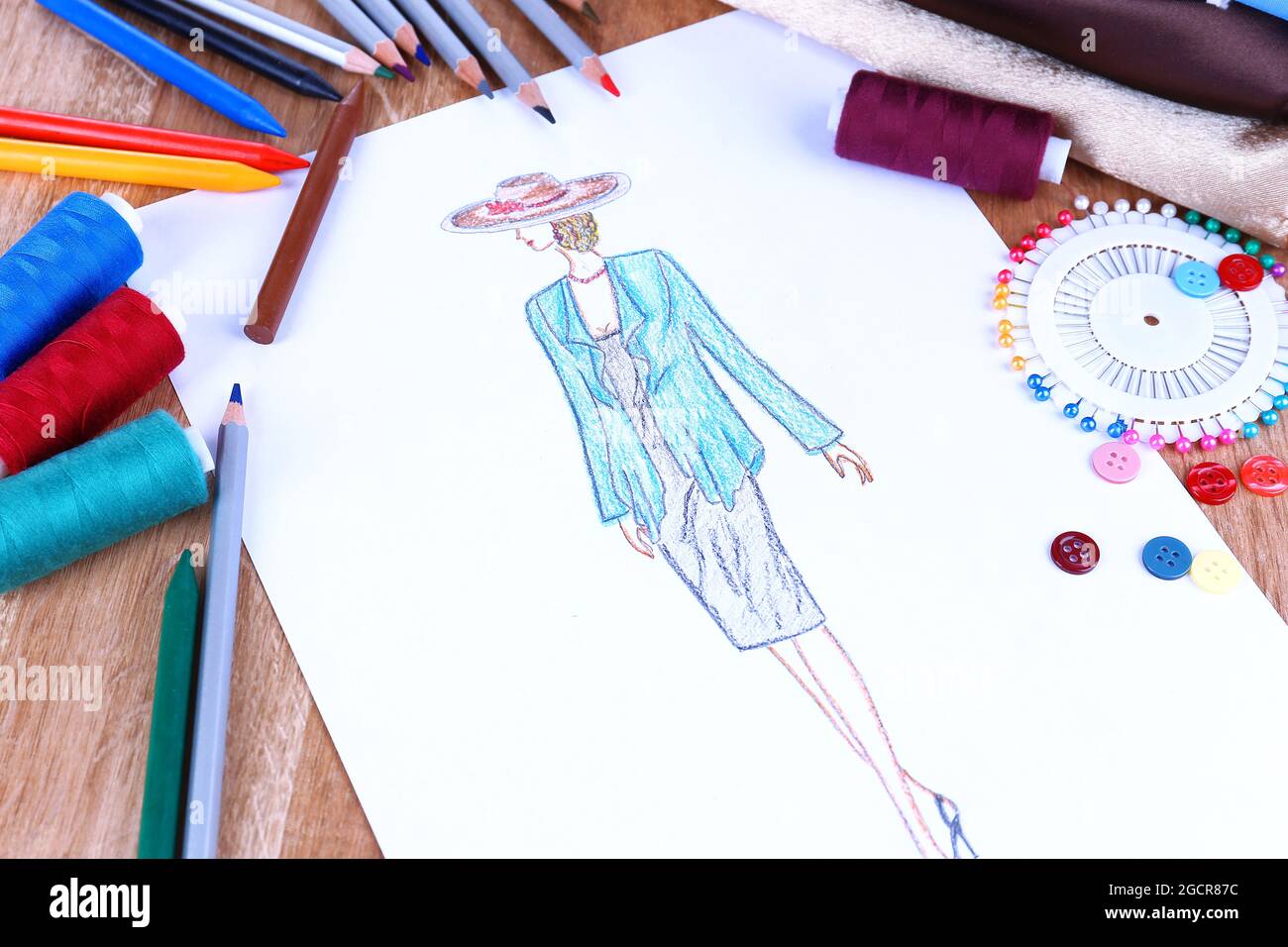 Fashion designer close up Stock Photo - Alamy