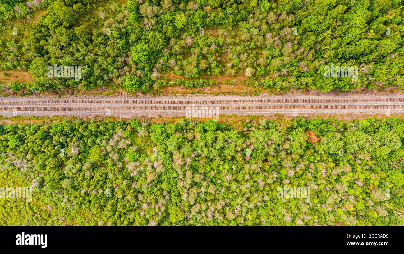 Rail track above hi-res stock photography and images - Alamy