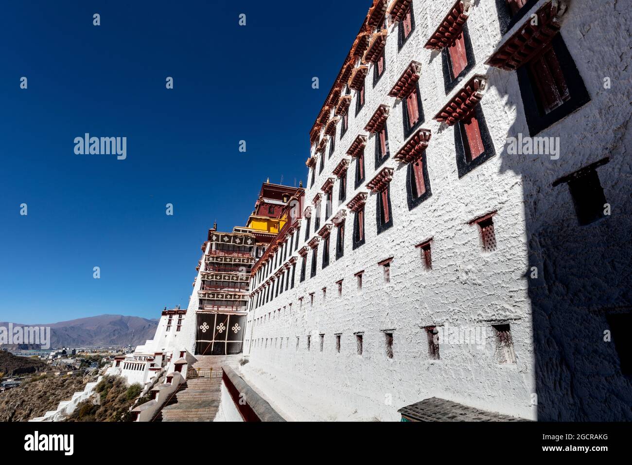 Lhasa, capitol city of Tibet. The Potala Palace in Lhasa, Tibet, China ...