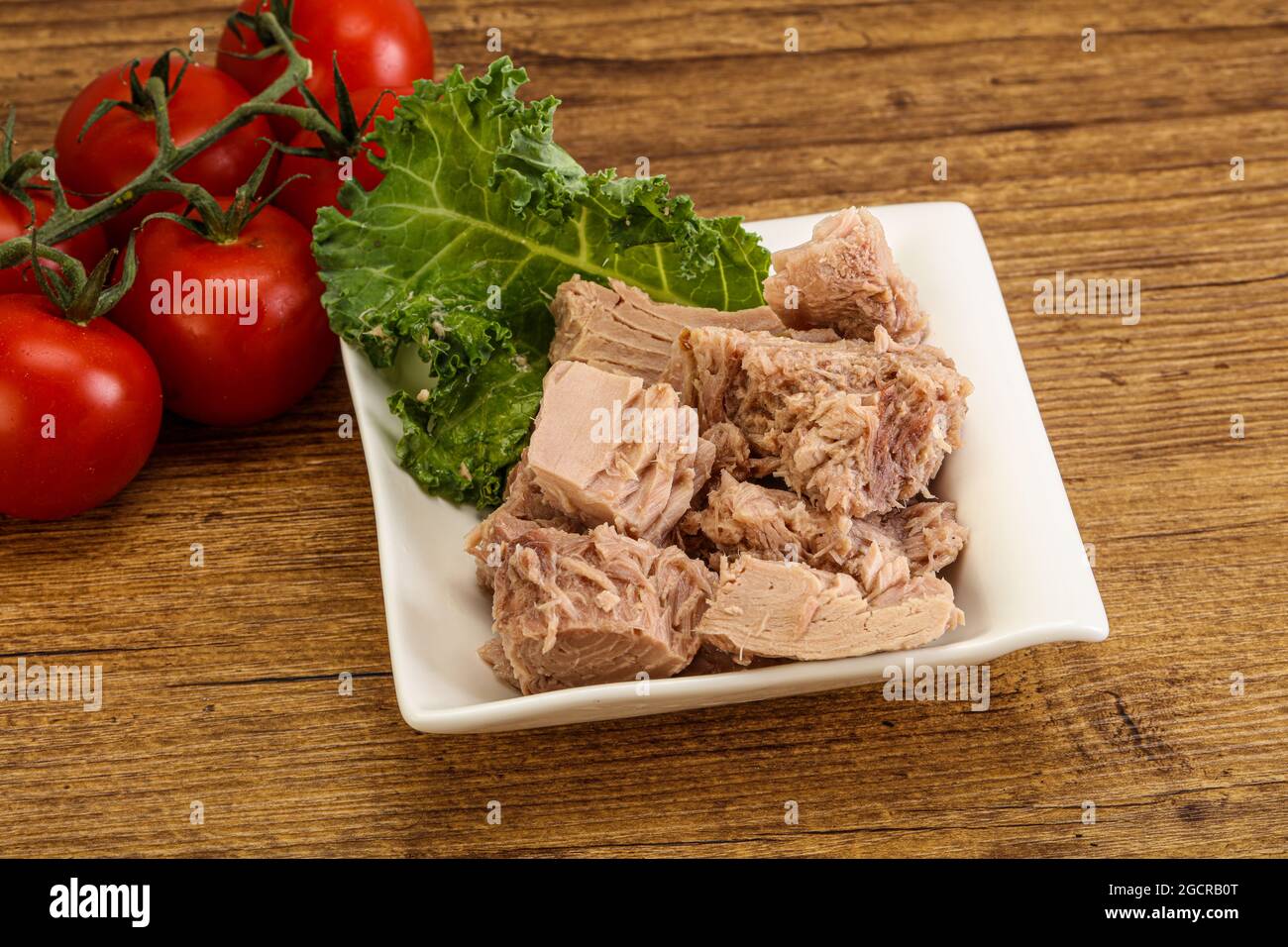 Tasty Canned tuna fillet in the bowl Stock Photo - Alamy