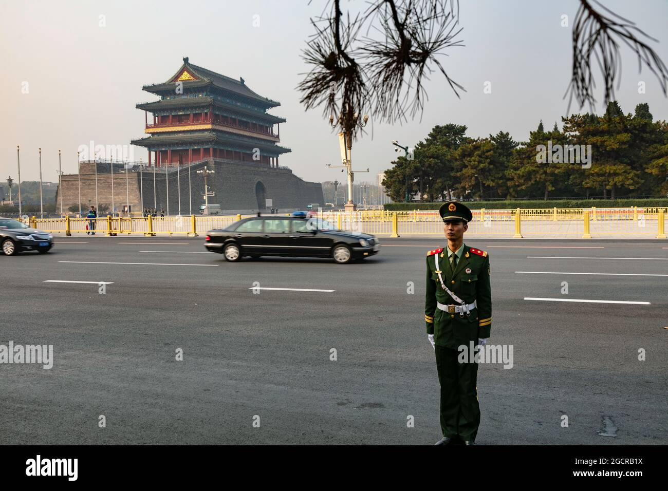 Beijing, China - November 19, 2020: Guard soldier or Guard Officer on a ...