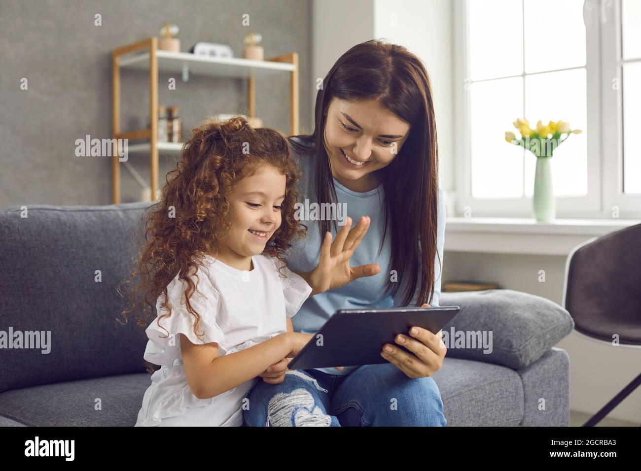 Child calling with hand hi-res stock photography and images - Alamy