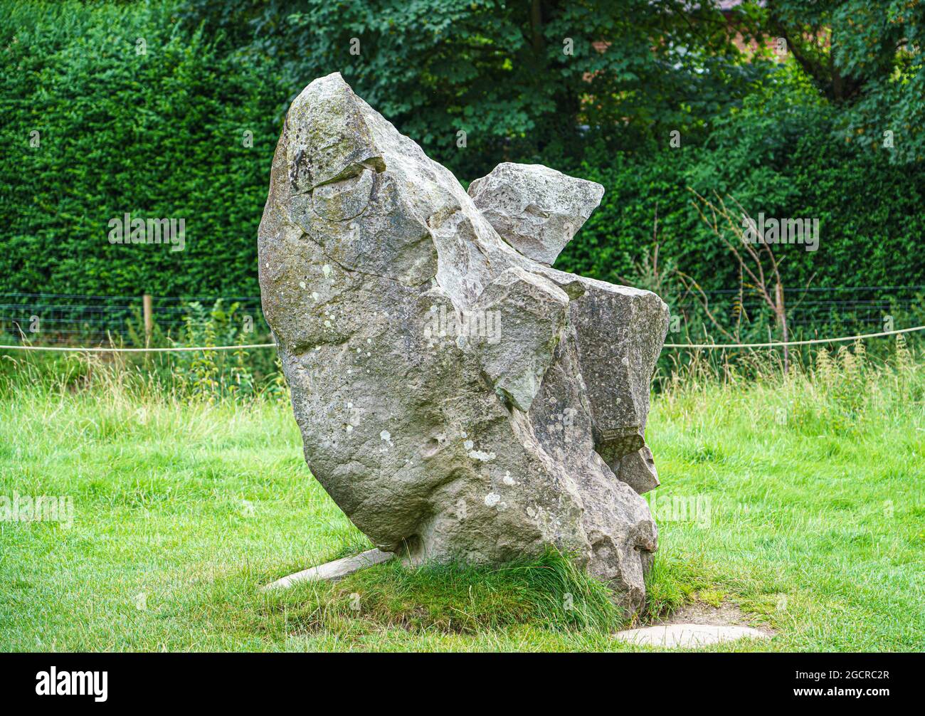 Large stone at Avebury henge and stone circles World Heritage Site ...