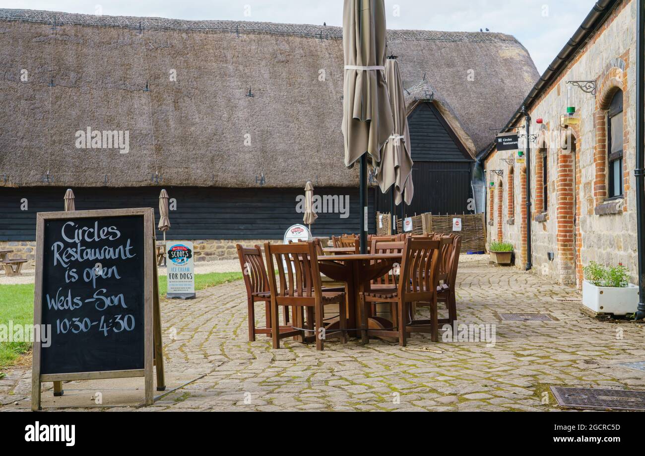 an old tythe barn and adjacent stable block converted to a bar, cafe ...