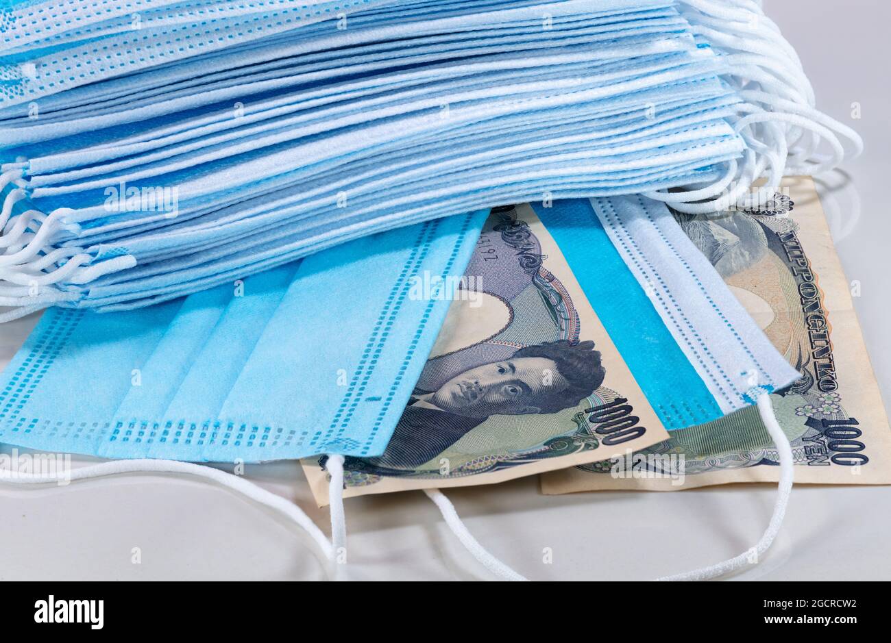 Face masks, the new world currency 2020 in Japan. Corona Cov19 crisis ...