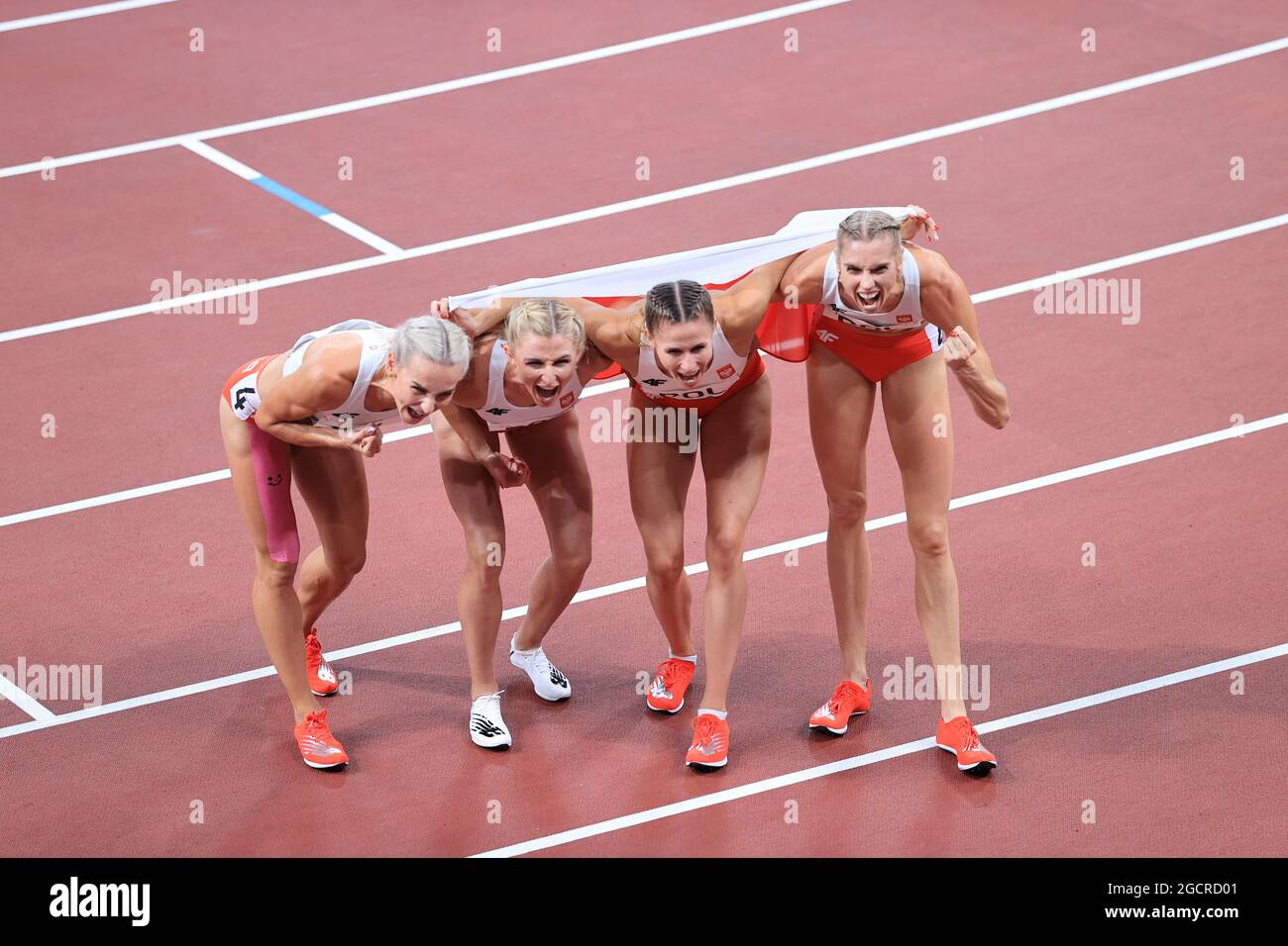 Team Poland (POL) celebrates their Silver Medal finish in the Final of ...
