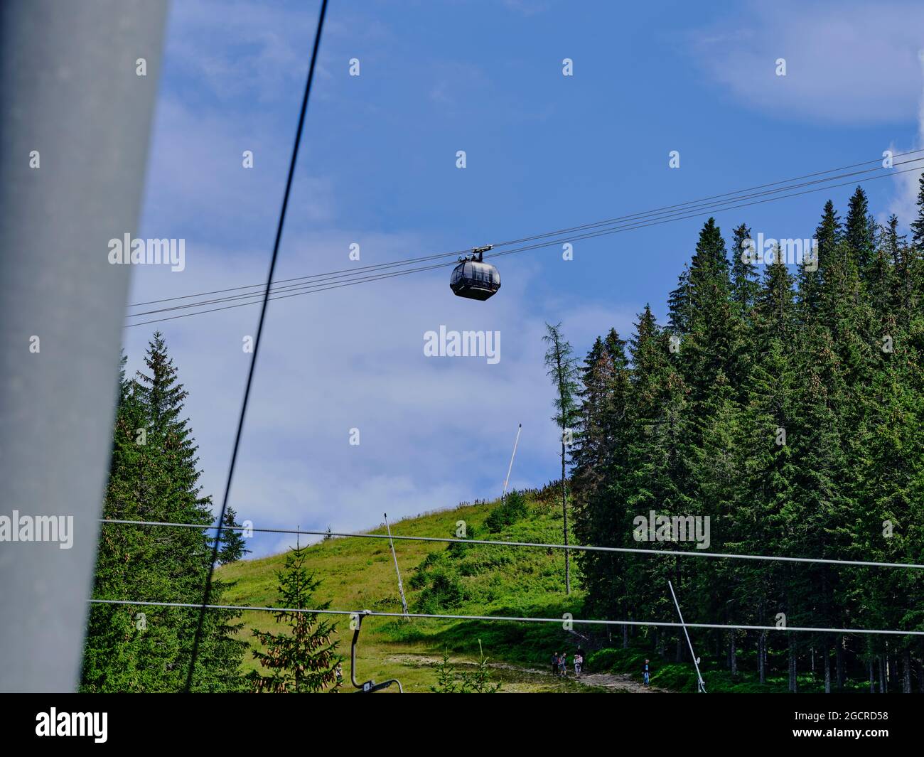 Chopok mountain cable car in summer, Slovakia Stock Photo - Alamy