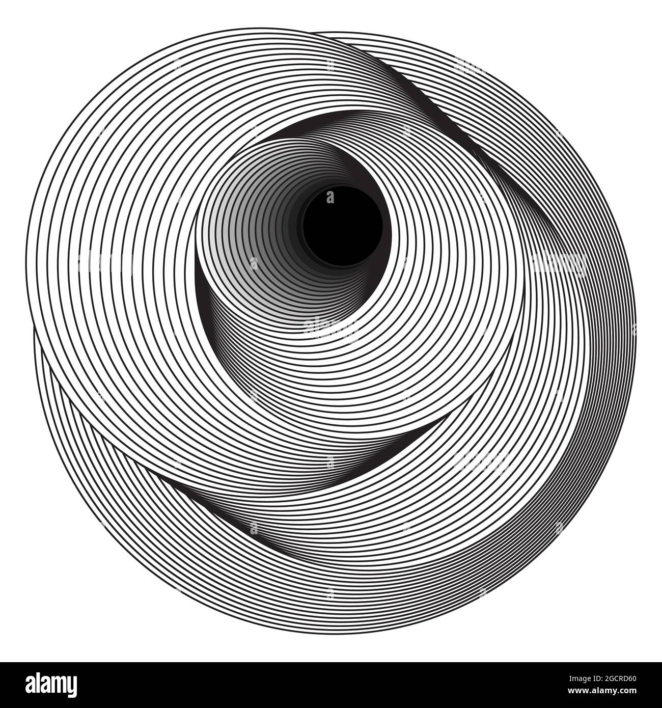 Surreal Geometric Wave Design. Vector Art elements Stock Vector Image ...