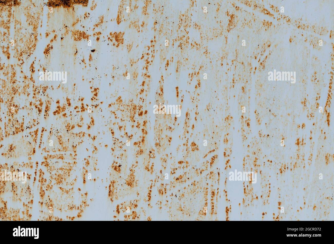 Rust stains. Rusted painted metal wall. Rusty metal background with ...