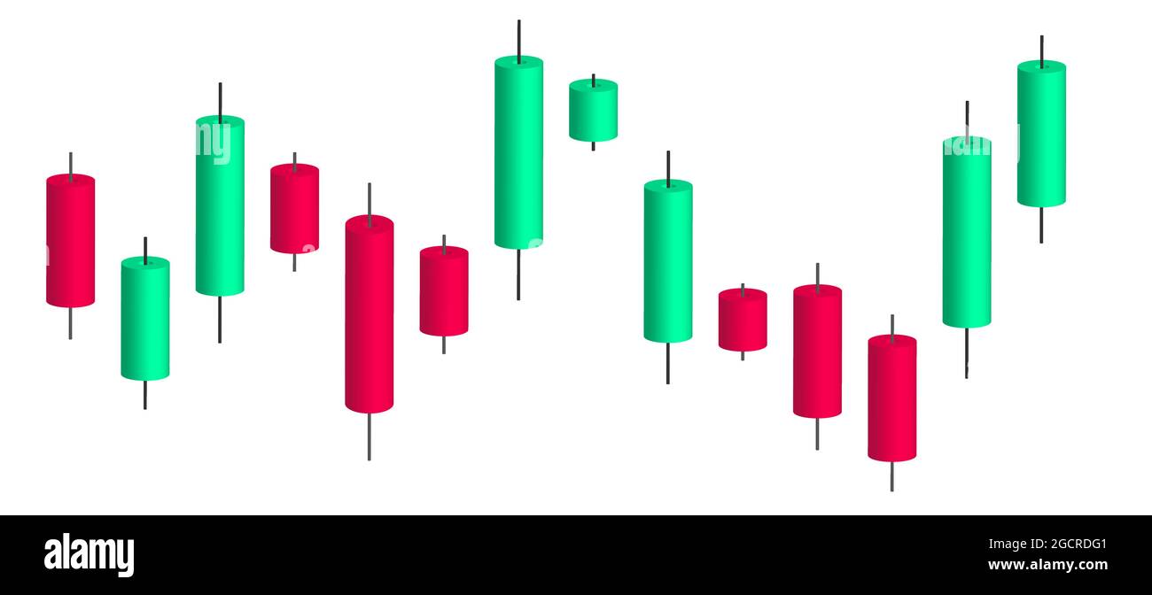 Japanese candlestick chart. Online trading. Financial market Stock Vector Image Art Alamy