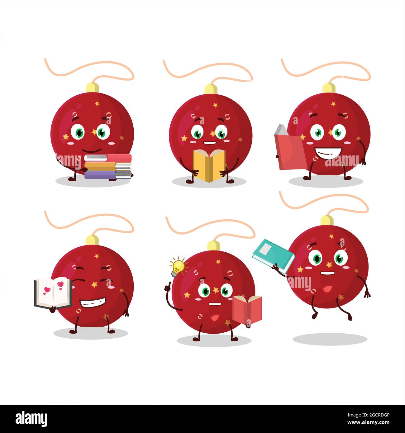 A picture of christmas lights red cartoon character concept reading an ...