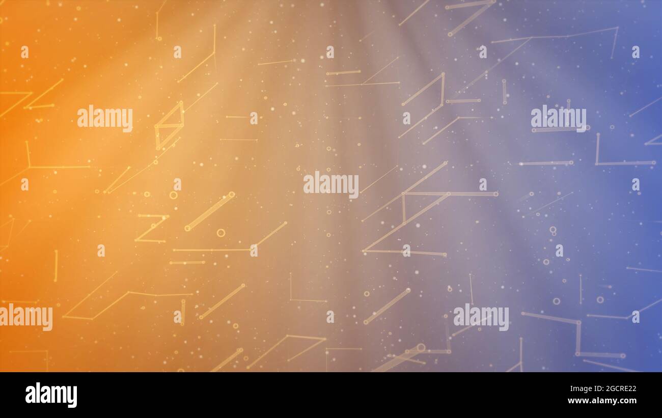 Abstract 3D illustration - nice multi colored cyber abstract background ...