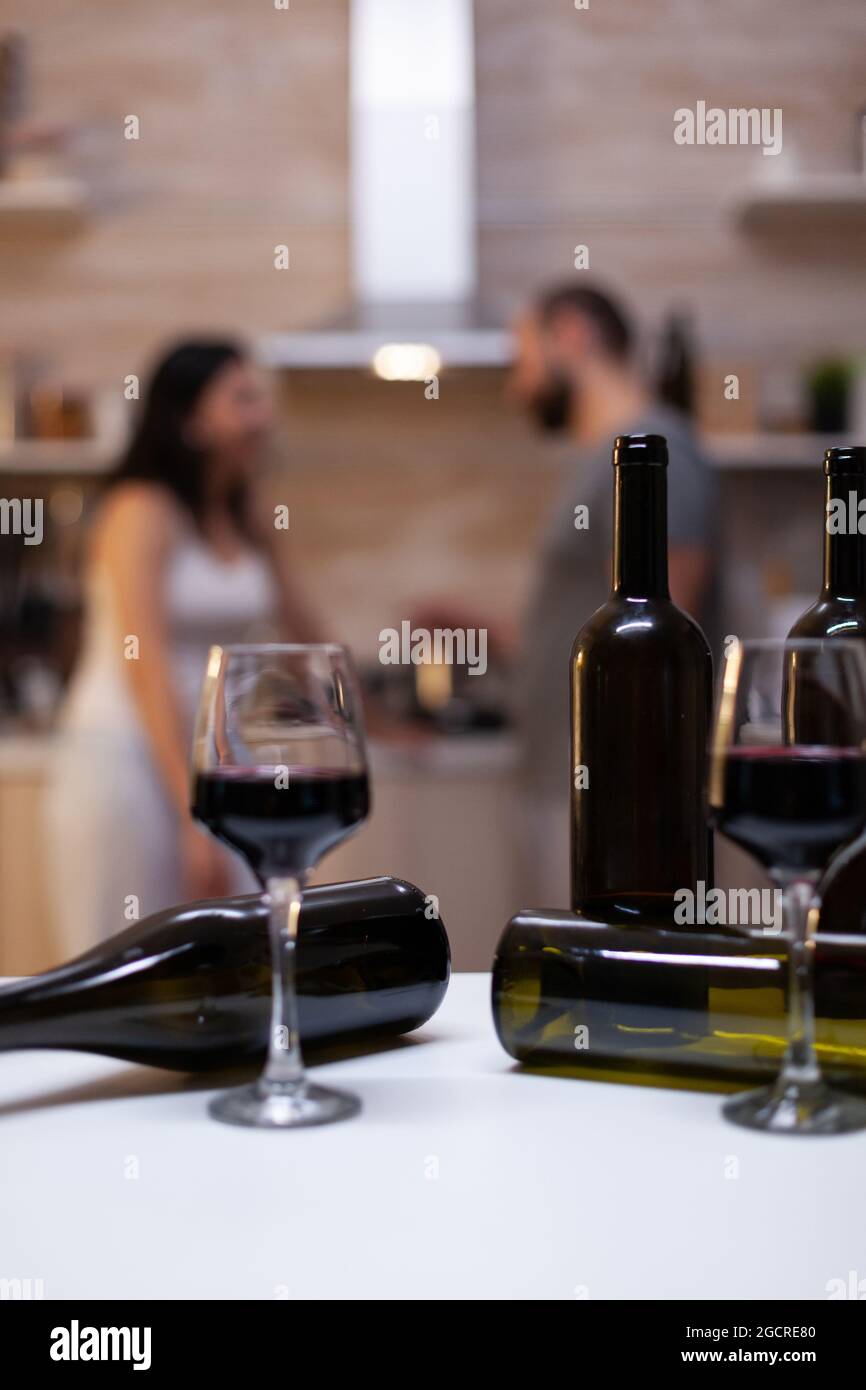 Empty alcohol bottles kitchen hi-res stock photography and images - Alamy