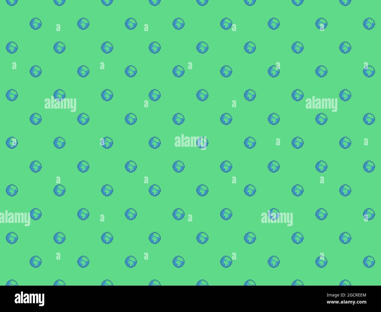 Pixel earth wallpaper - seamless pattern Stock Photo - Alamy