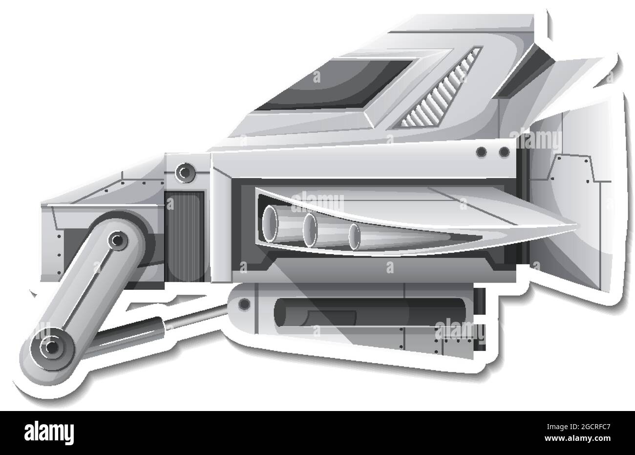 A sticker template with a fighter aircraft isolated illustration Stock ...