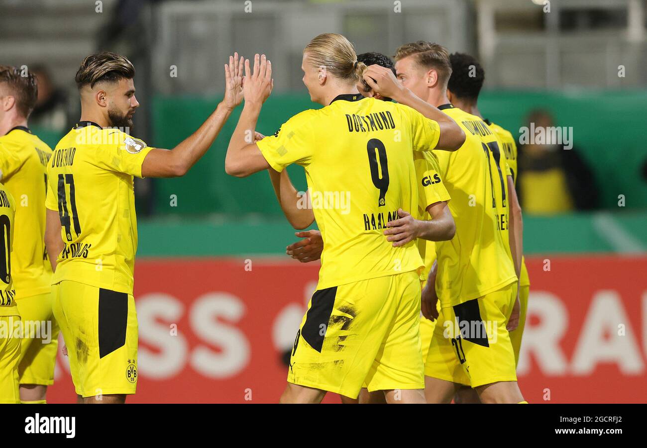 Wiesbaden, Deutschland. 07th Aug, 2021. firo: 07.08.2021, Fuvuball, 1st ...