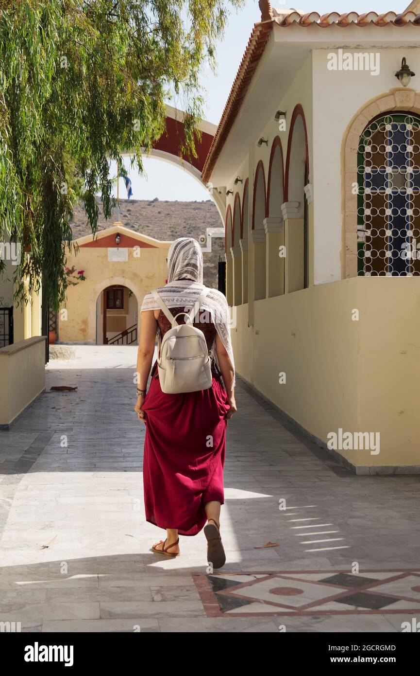 Female entering church hi-res stock photography and images - Alamy