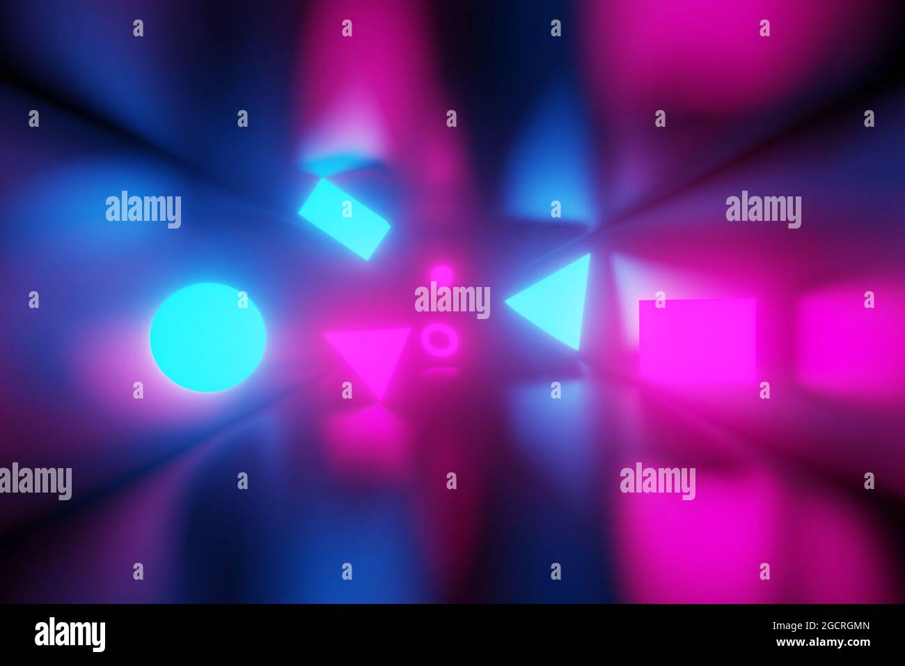 Neon light shapes hi-res stock photography and images - Alamy