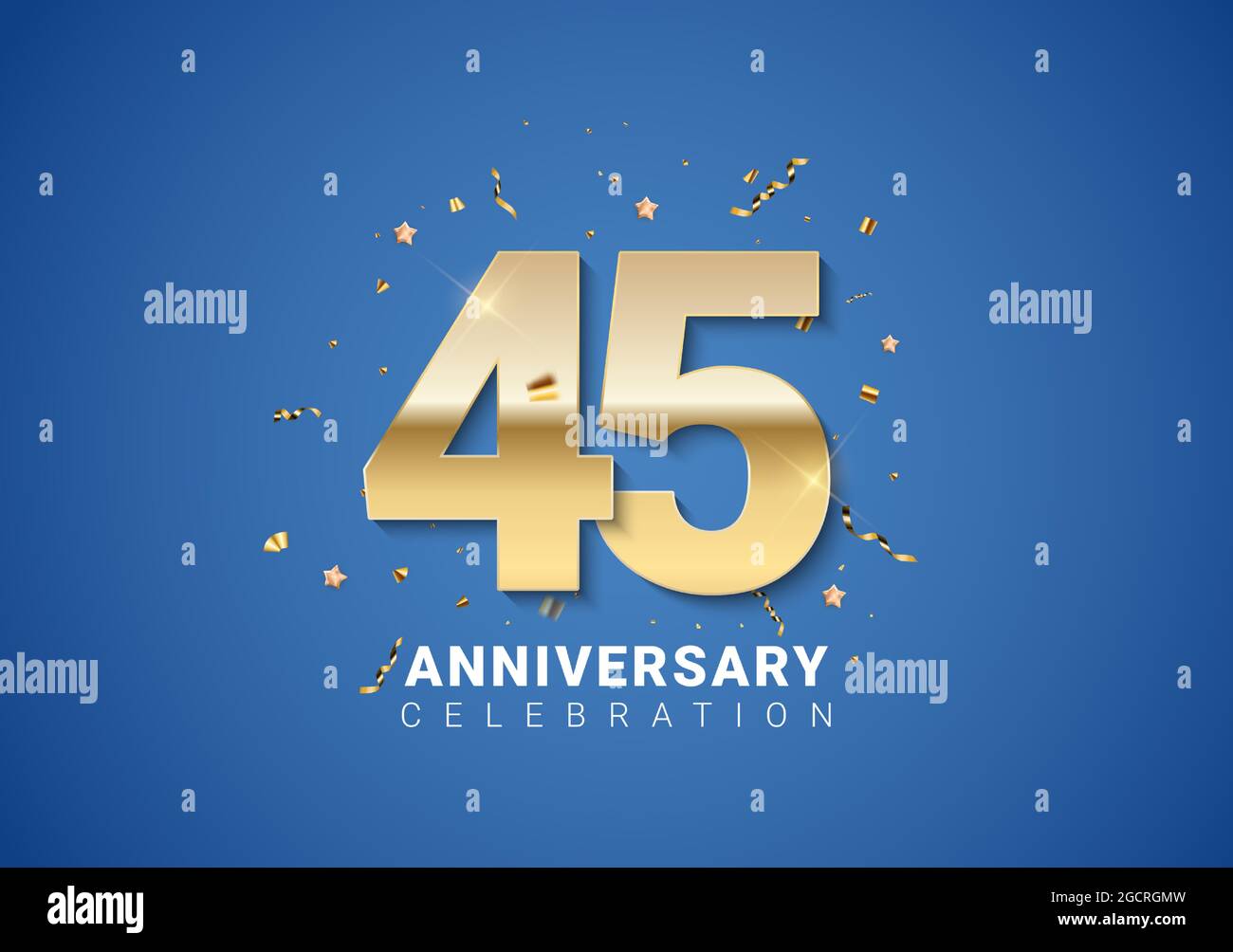 3d number 45 Stock Vector Images - Alamy