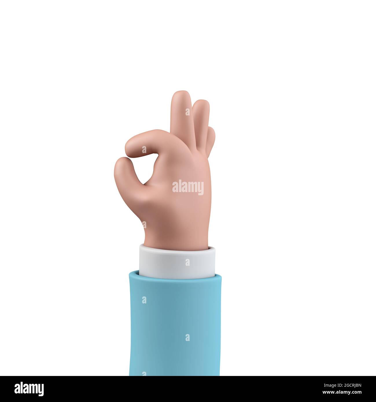 Cartoon okay sign hi-res stock photography and images - Alamy