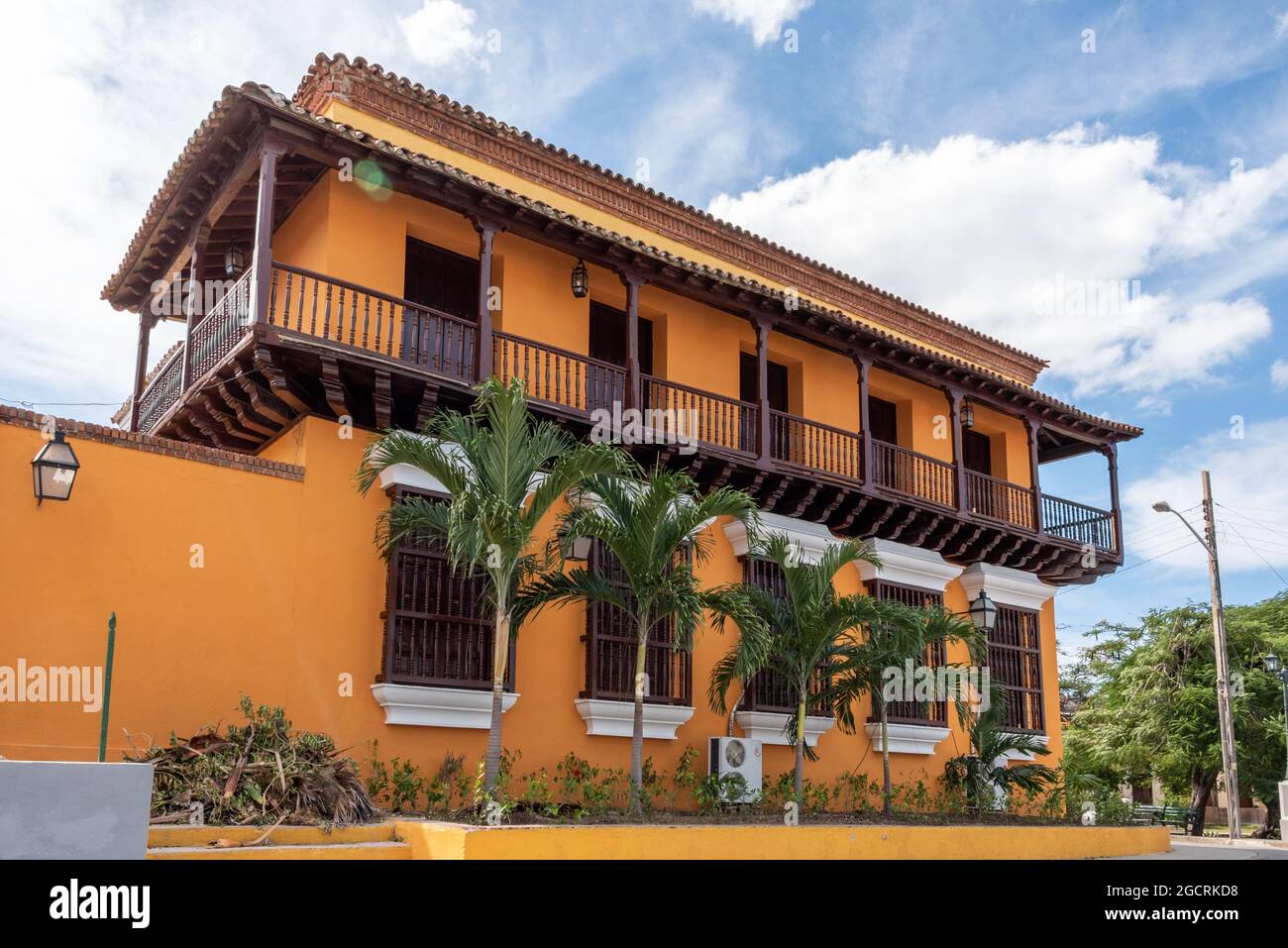 Colonial building architecture, Santiago de Cuba, Cuba, 2016 Stock ...
