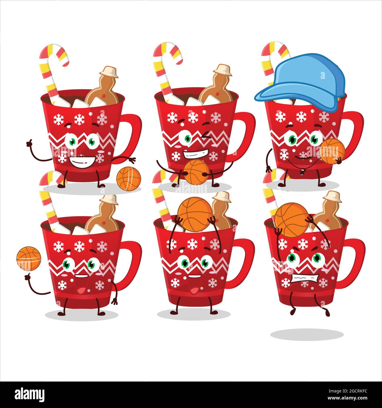 Talented hot chocolate with gingerbread cartoon character as a ...