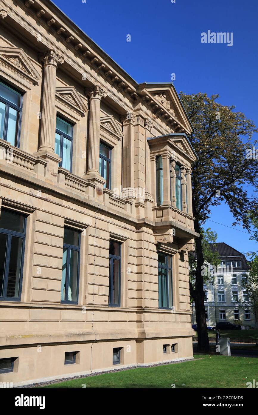 Bochum city in Germany. Art gallery and museum (Kunstverein) seen from ...