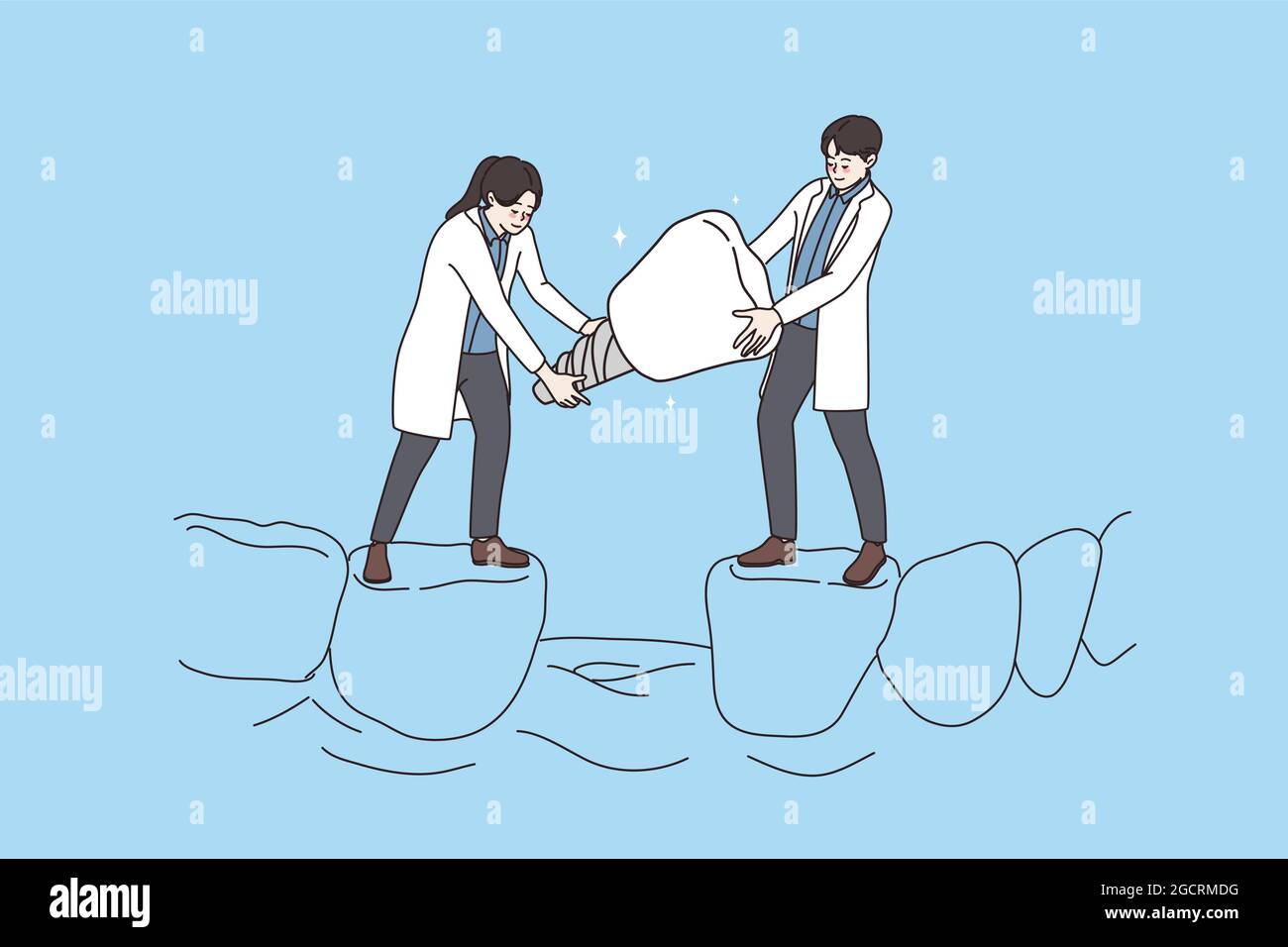 Dental clinic dentists in Stock Vector Images - Alamy