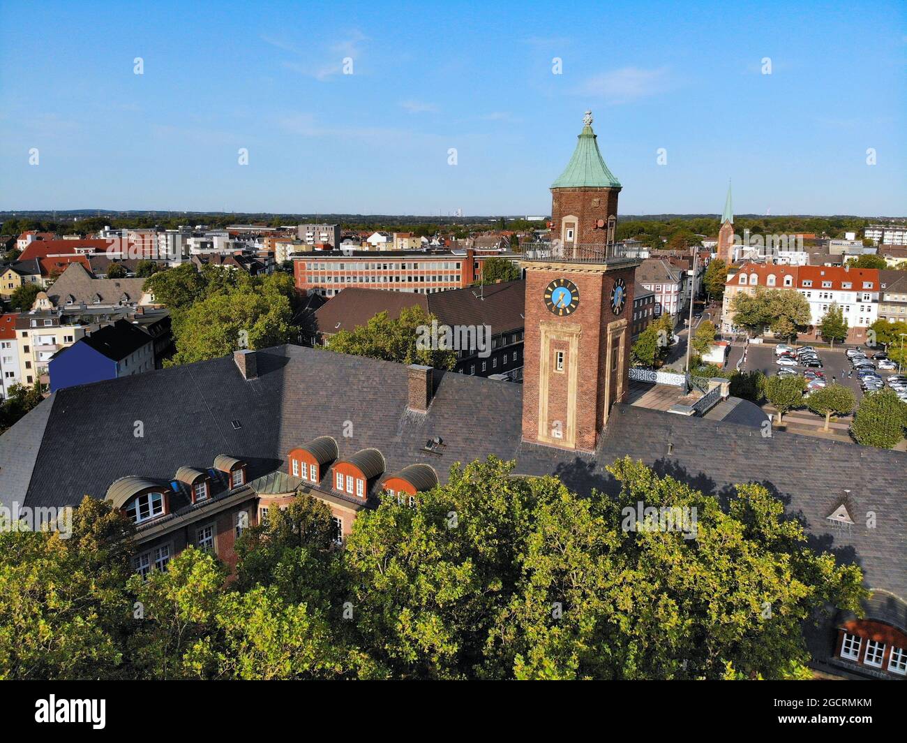 Herne city, Germany. Aerial view, urban architecture Stock Photo - Alamy