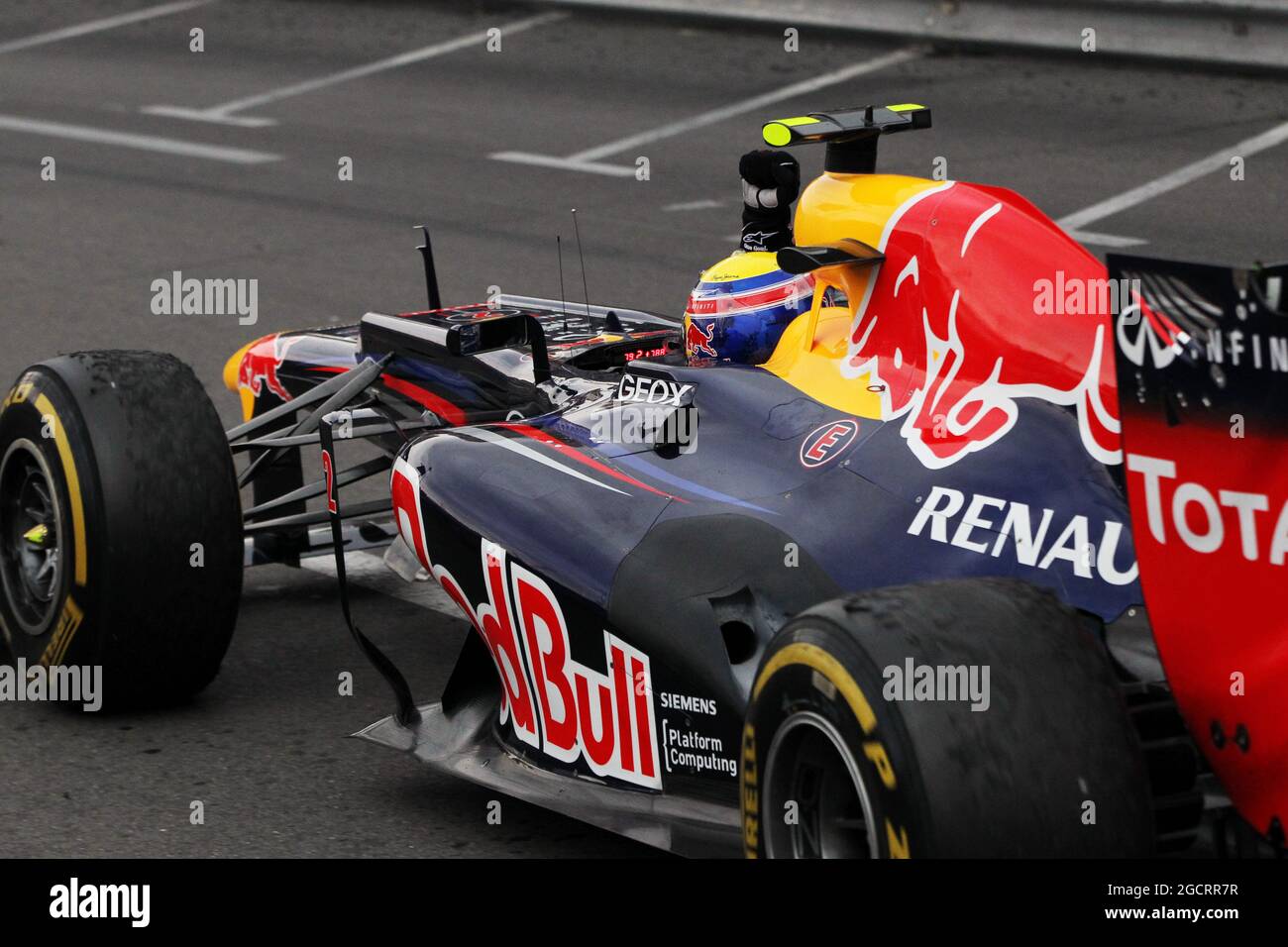 Red bull racing rb8 celebrates at end of race hi-res stock photography ...