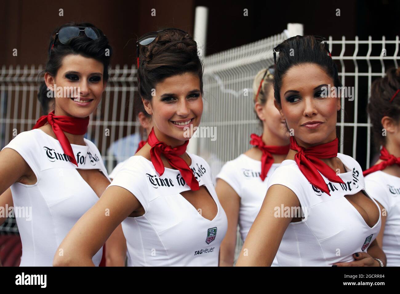 Grid girls. Monaco Grand Prix, Sunday 27th May 2012. Monte Carlo ...