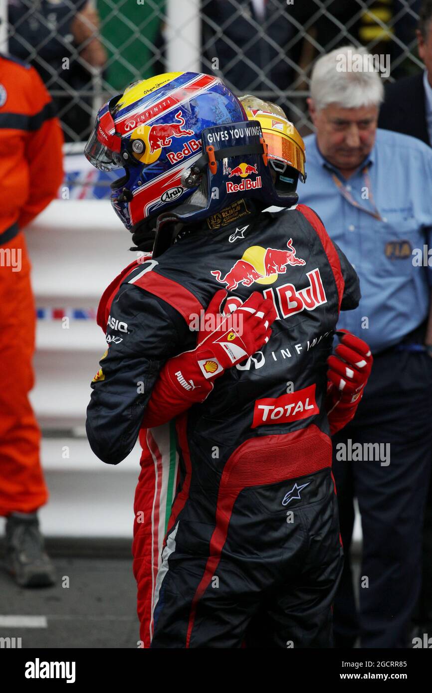 Red bull racing celebrates fernando alonso hi-res stock photography and ...