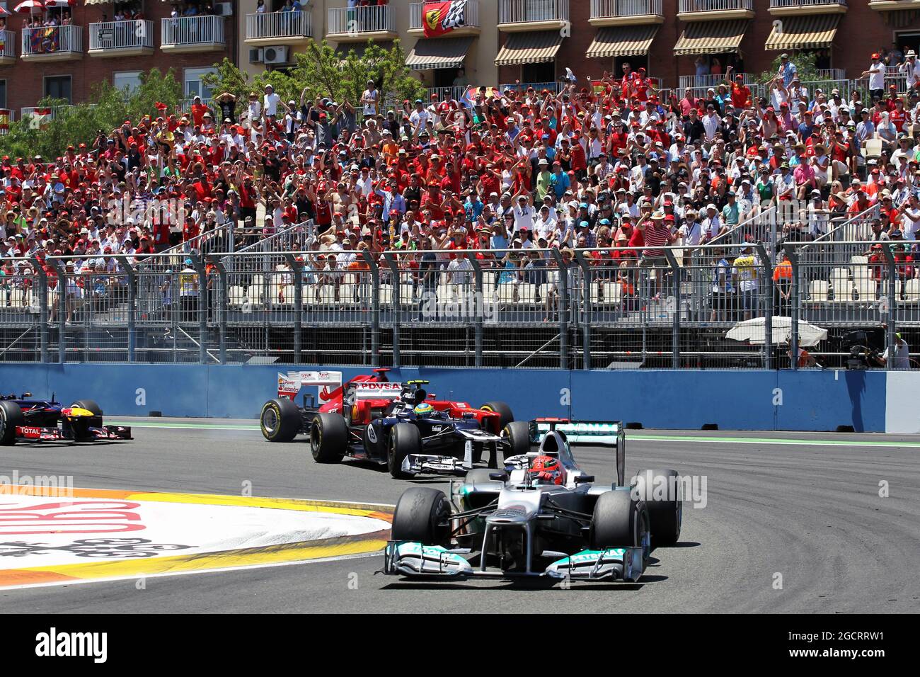 Mercedes amg f1 w03 leads bruno senna hi-res stock photography and ...