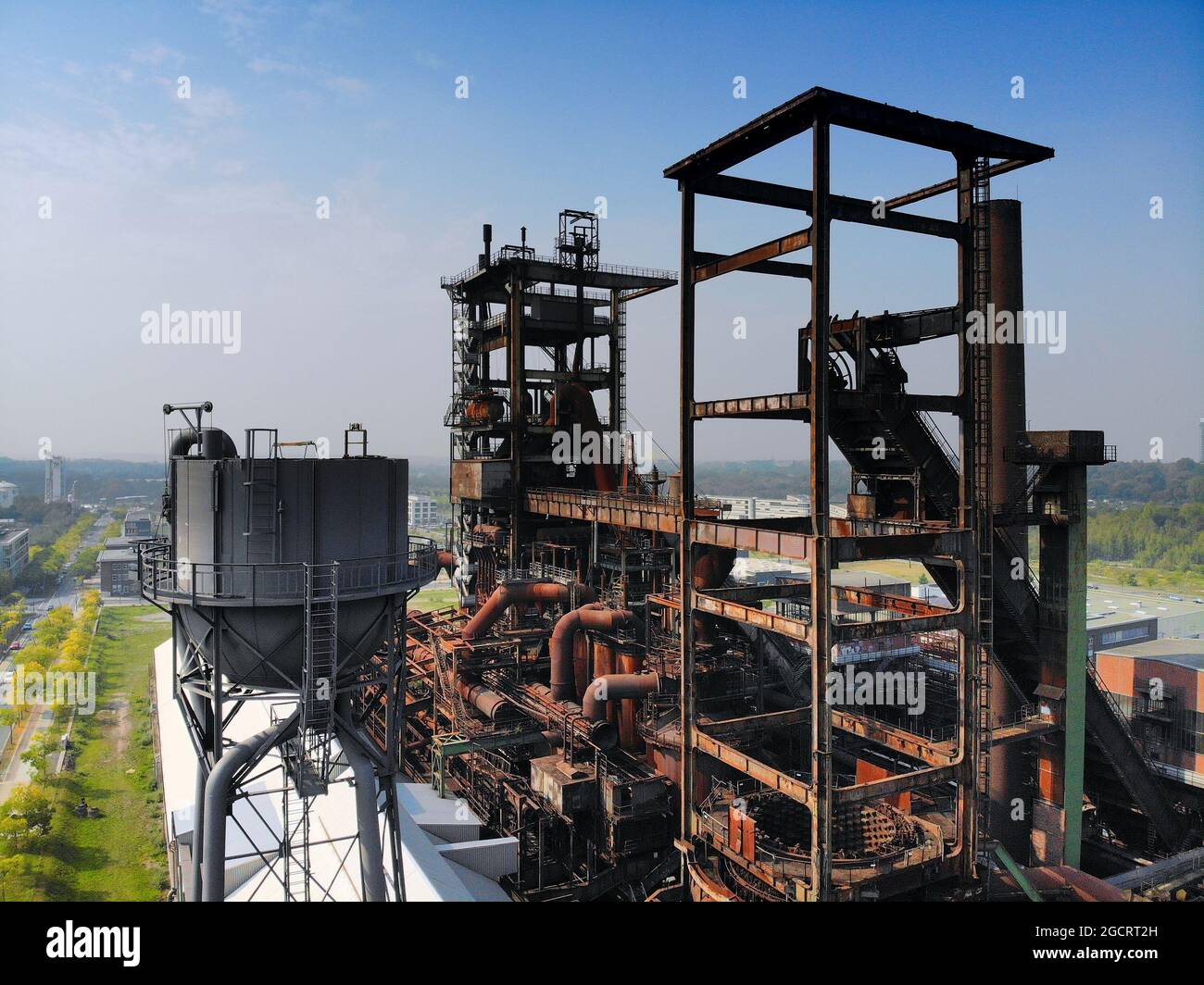 Dortmund, Germany. Former industrial architecture of Phoenix West steel ...
