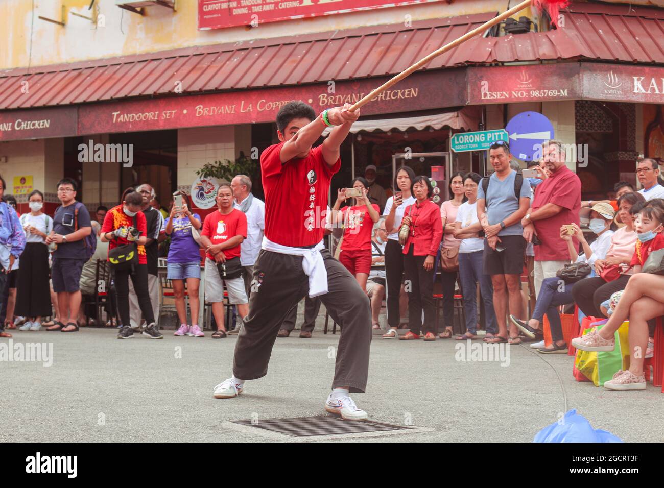 GEORGETOWN, MALAYSIA - Feb 02, 2020: A performance of the traditional ...