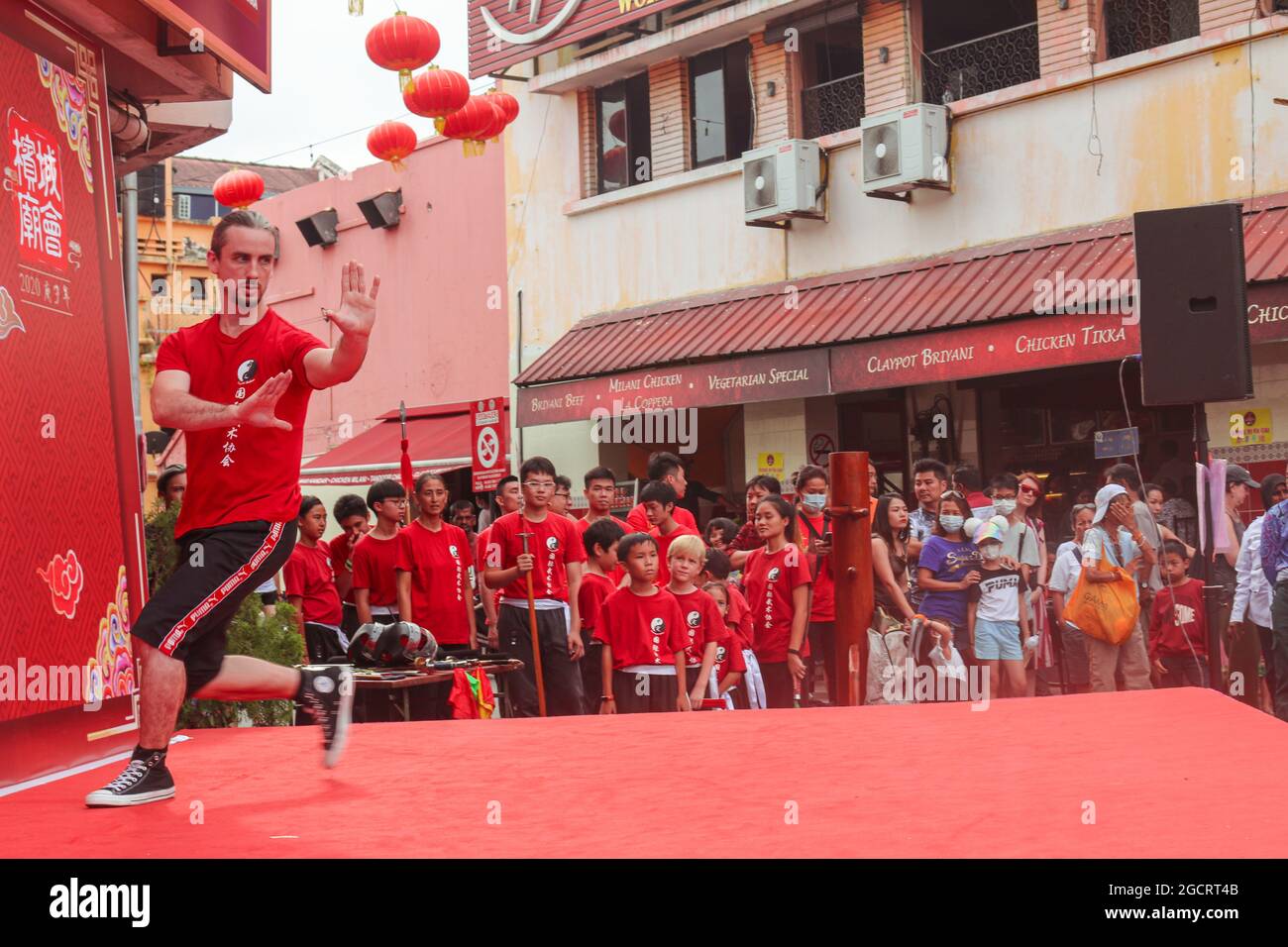 GEORGETOWN, MALAYSIA - Feb 02, 2020: A performance of the traditional ...