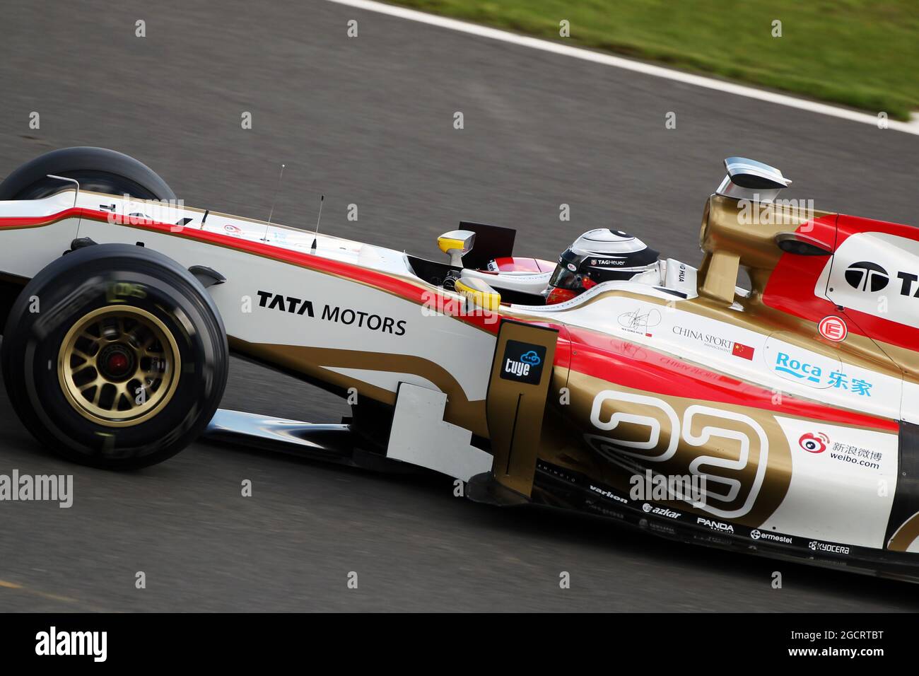 Ma Qing Hua (CHN) Hispania Racing F1 Team (HRT) F112 Test Driver ...