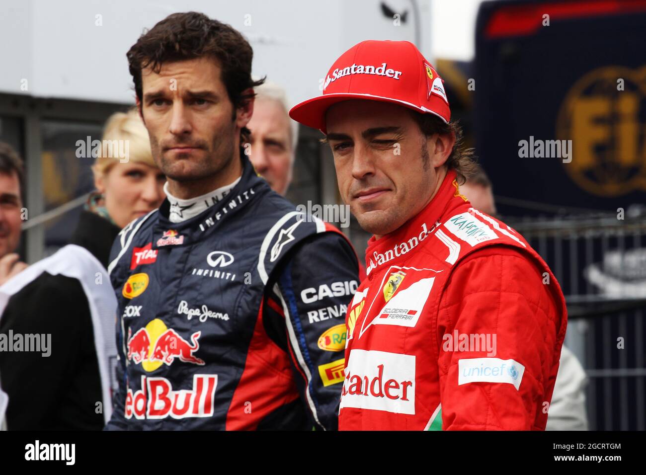 Red bull racing pole sitter fernando alonso hi-res stock photography ...