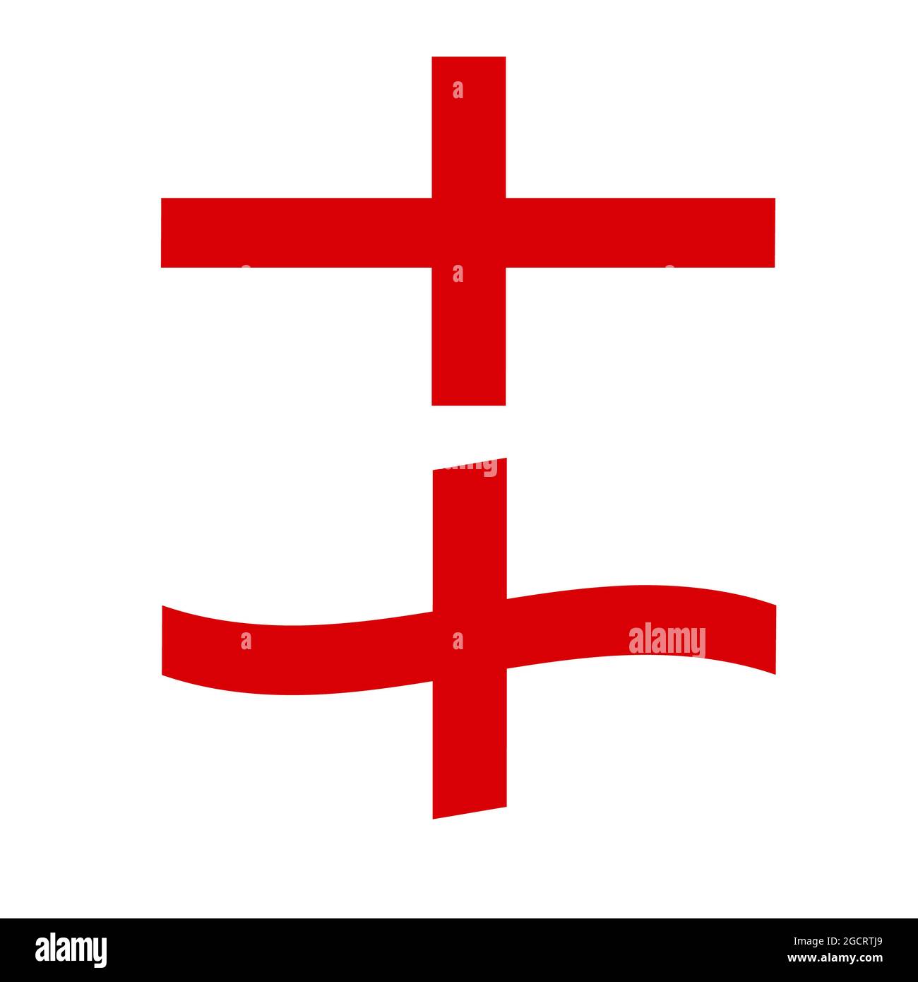 England national Flag on white background. Original and simple Republic ...