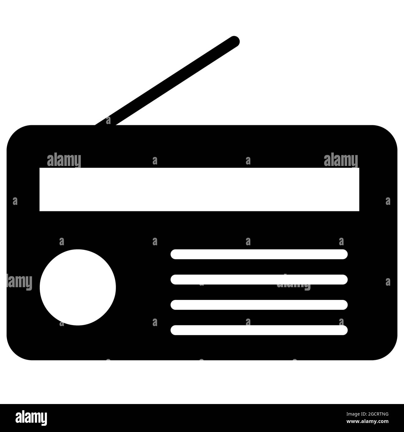 radio icon on white background. radio logo. flat style Stock Photo - Alamy