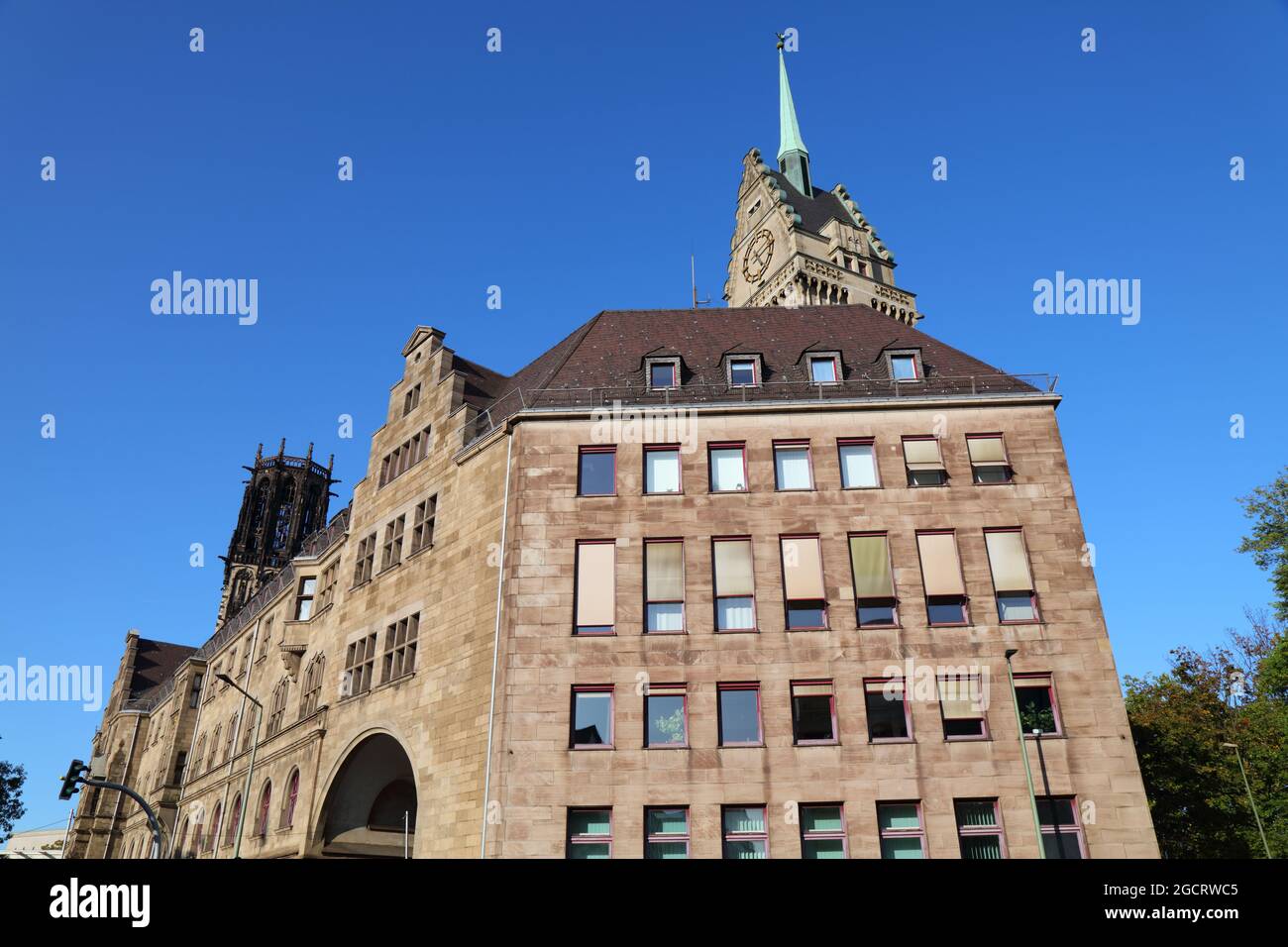Duisburg city in Germany. City Hall (Rathaus Stock Photo - Alamy