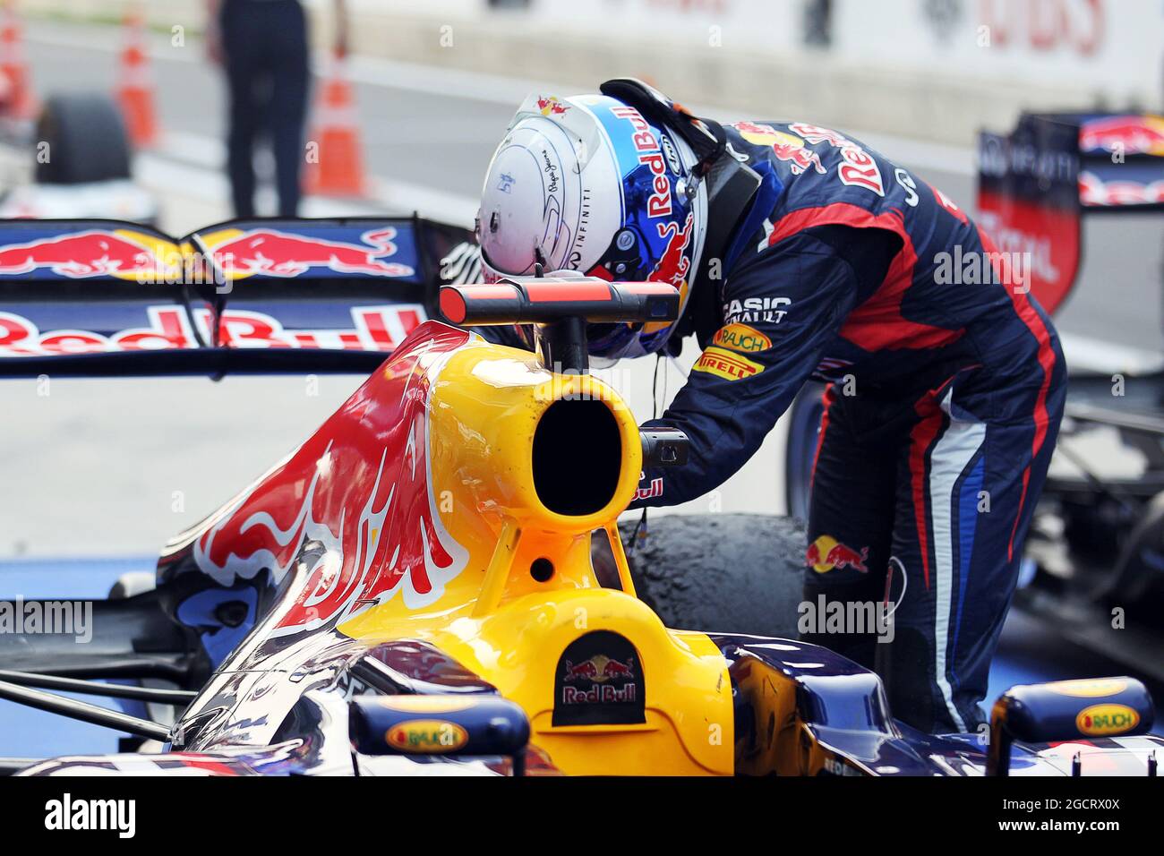 Red bull racing rb8 in parc ferme hi-res stock photography and images ...