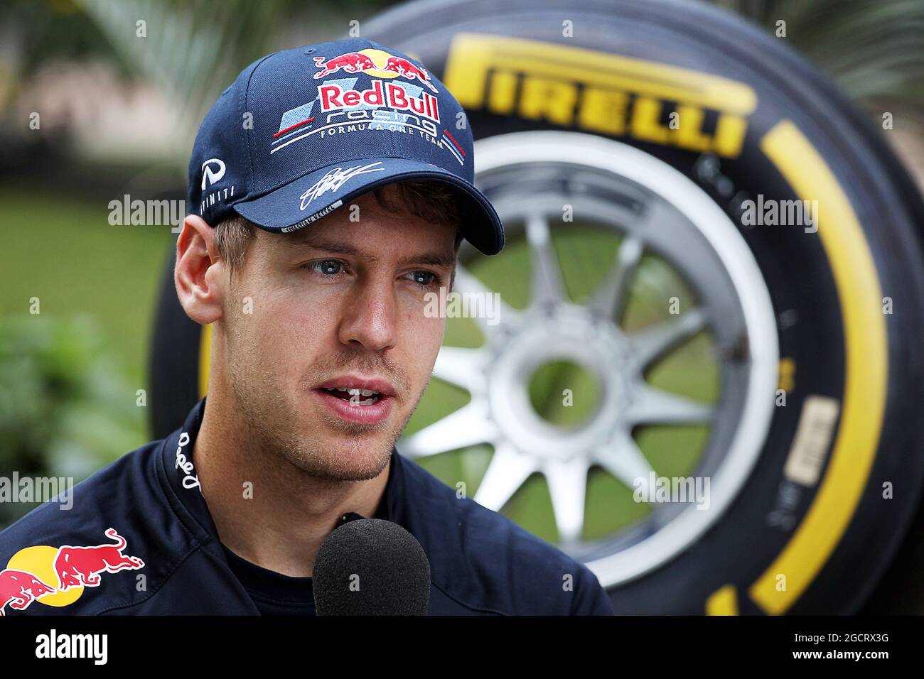 Sebastian Vettel (GER) Red Bull Racing. Indian Grand Prix, Thursday ...