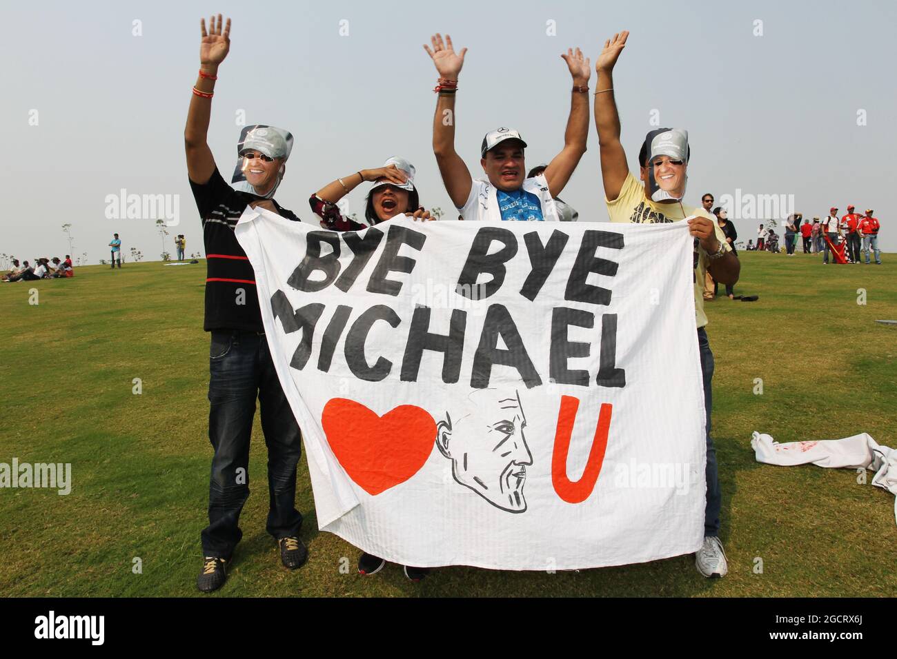 Mercedes amg f1 fans banners hi-res stock photography and images - Alamy